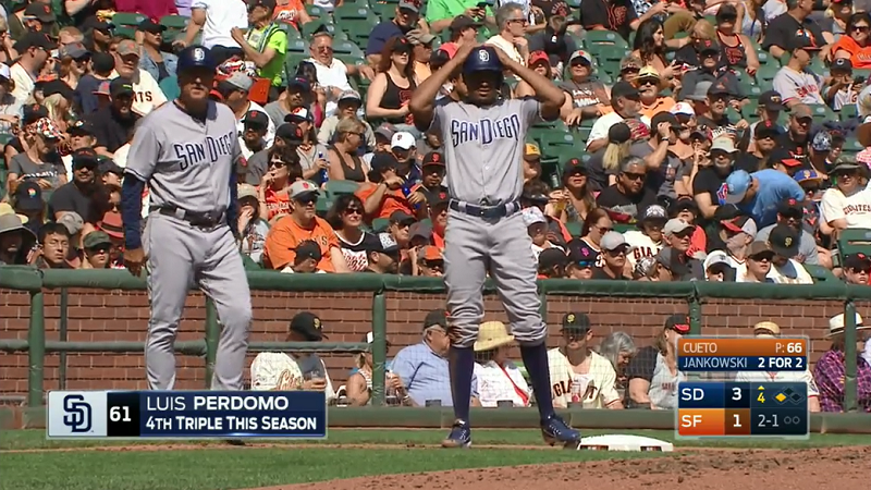 Luis Perdomo Hit Four Triples | FanGraphs Baseball