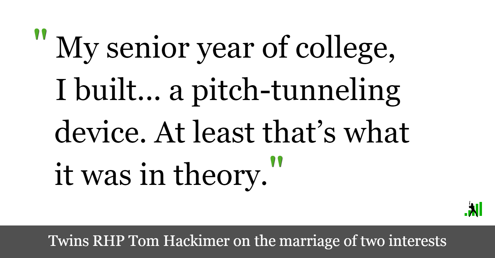 Twins Prospect Tom Hackimer on Being a Pitching Nerd | FanGraphs Baseball