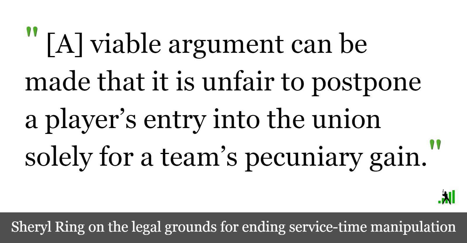 A Possible Legal Argument Against Service-Time Manipulation | FanGraphs ...