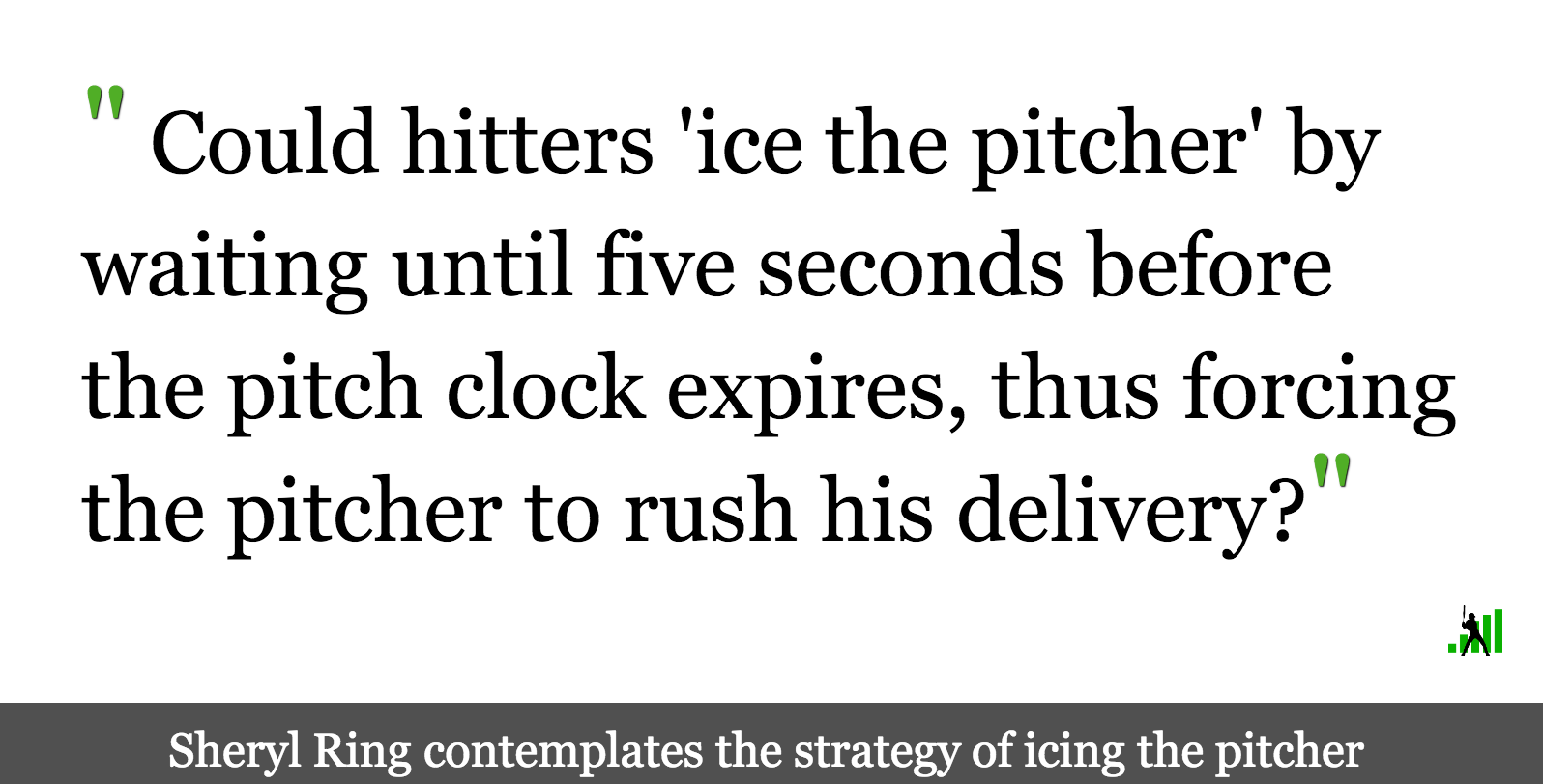 On MLB’s New Pitch Clock and “Icing the Pitcher” | FanGraphs Baseball