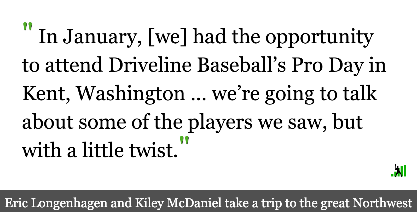 A Dispatch from the Driveline Pro-Day | FanGraphs Baseball