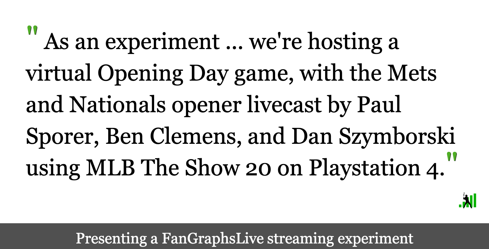 FanGraphsLive Presents MLB The Show 20 FanGraphs Baseball fangraphslive-presents-mlb-the-show-20-fangraphs-baseball