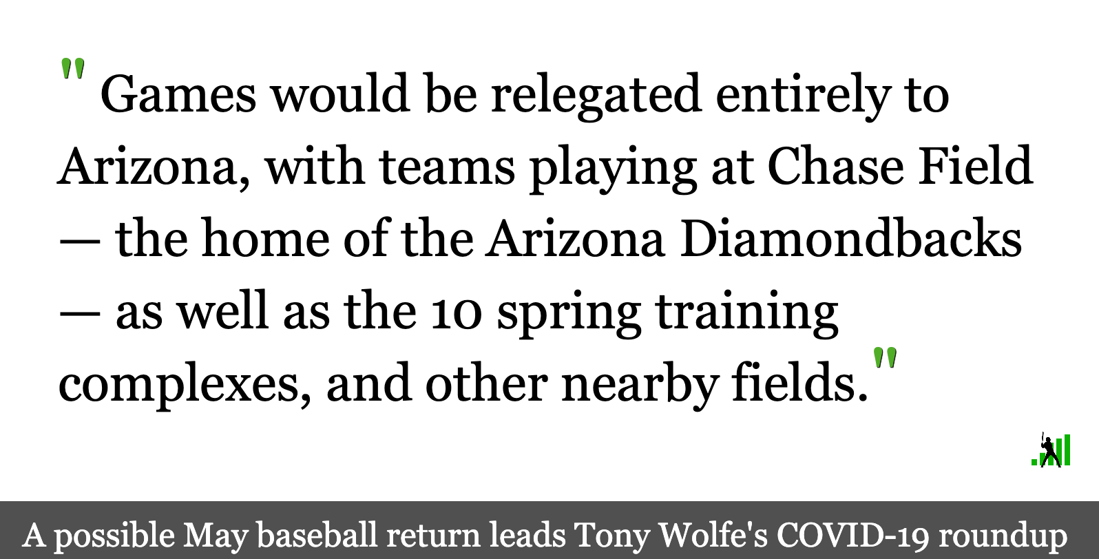 COVID-19 Roundup: An Aggressive Proposal | FanGraphs Baseball COVID-19 Roundup: An Aggressive Proposal | FanGraphs Baseball