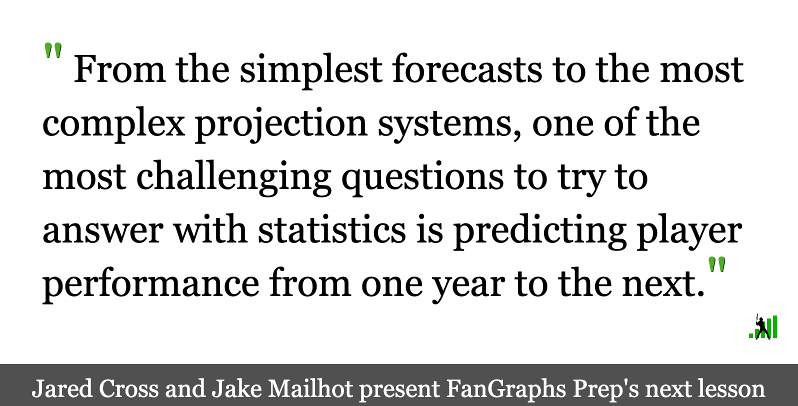 FanGraphs Prep: Build and Test Your Own Projection System | FanGraphs ...