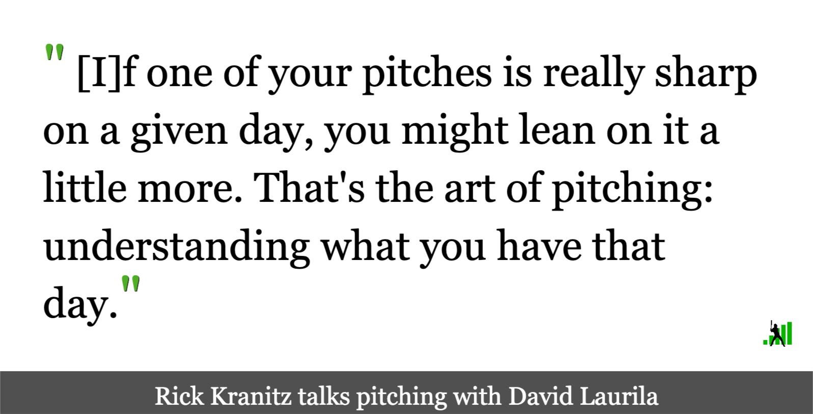 Rick Kranitz Talks Pitching | FanGraphs Baseball