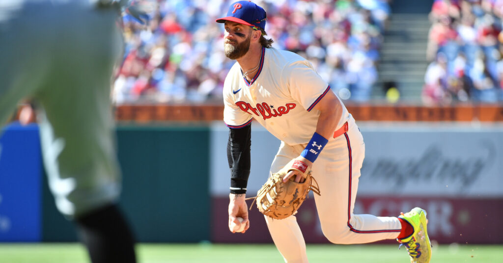 Bryce Harper Is Getting Comfortable With First Base | FanGraphs Baseball
